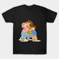 A Warm Family Hug Comforting Sweet Affection Minimalist Graphic Art ...