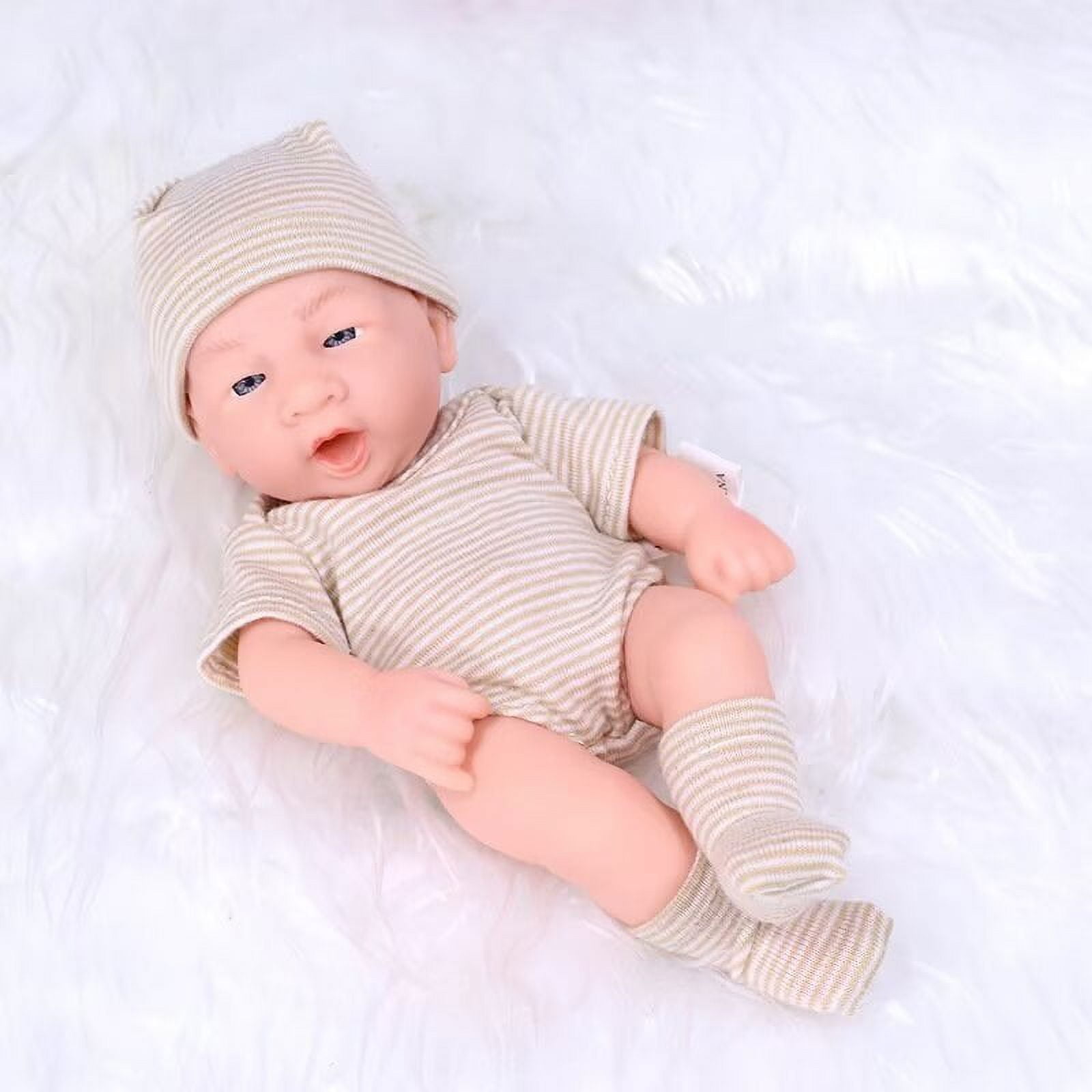 A-Waroom 1 Pcs Cute Mini Reborn Baby Dolls 7 inch Full Body Silicone ...