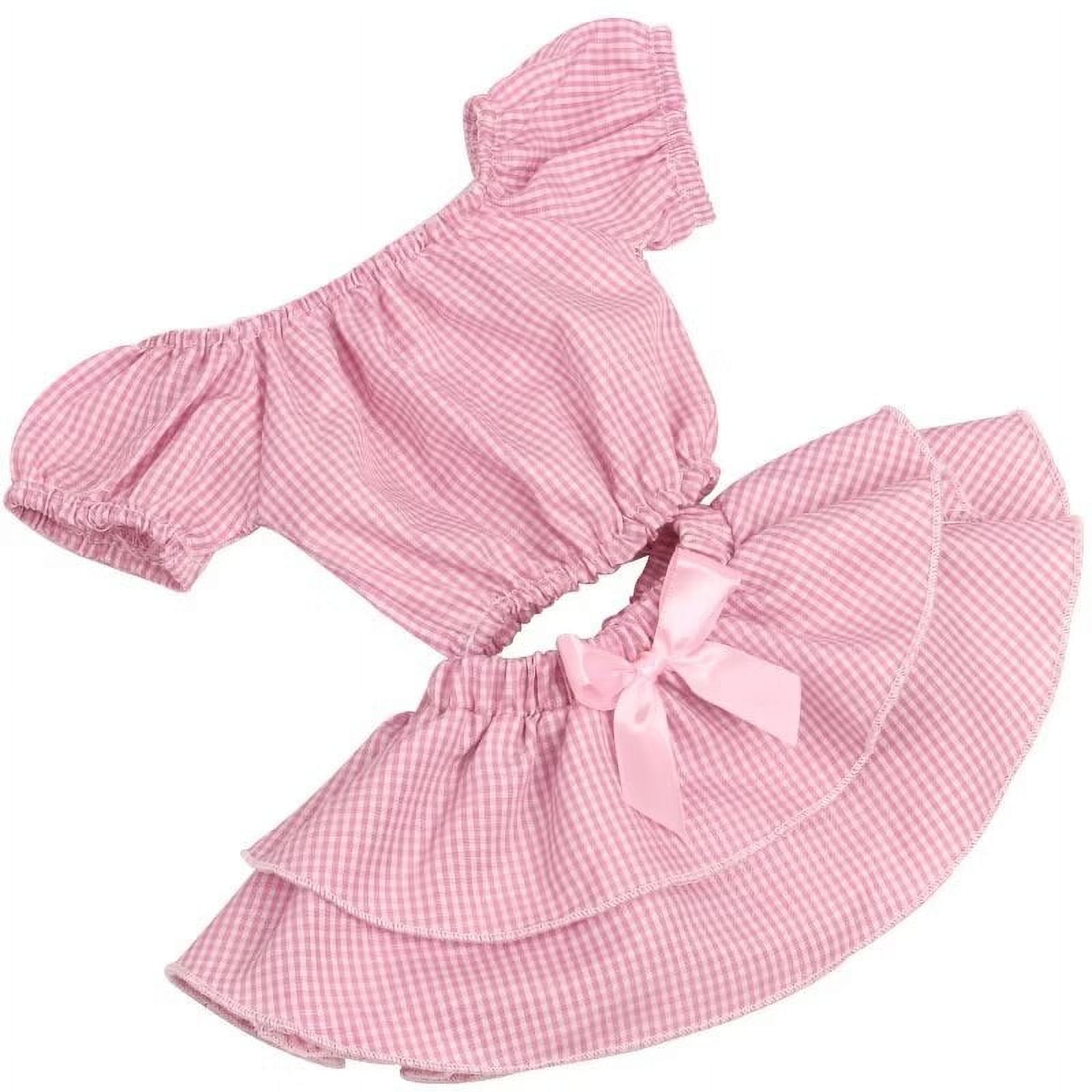 A-Waroom 1 Set 18 inch Doll Plaid Shirt Suit Doll Clothes for 18 inch Dolls ﻿ - Walmart.com