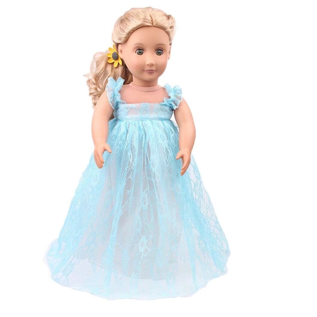 A-Waroom 1Pcs 18 inch Dolls Dress Party Dress Costume for 18 inch Doll ...