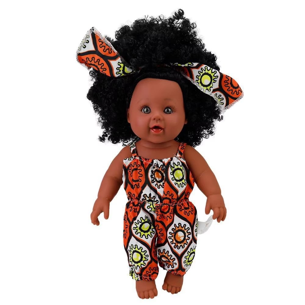 A-Waroom Afro American Dolls 12 inch Black Dolls with Afro Hair African ...