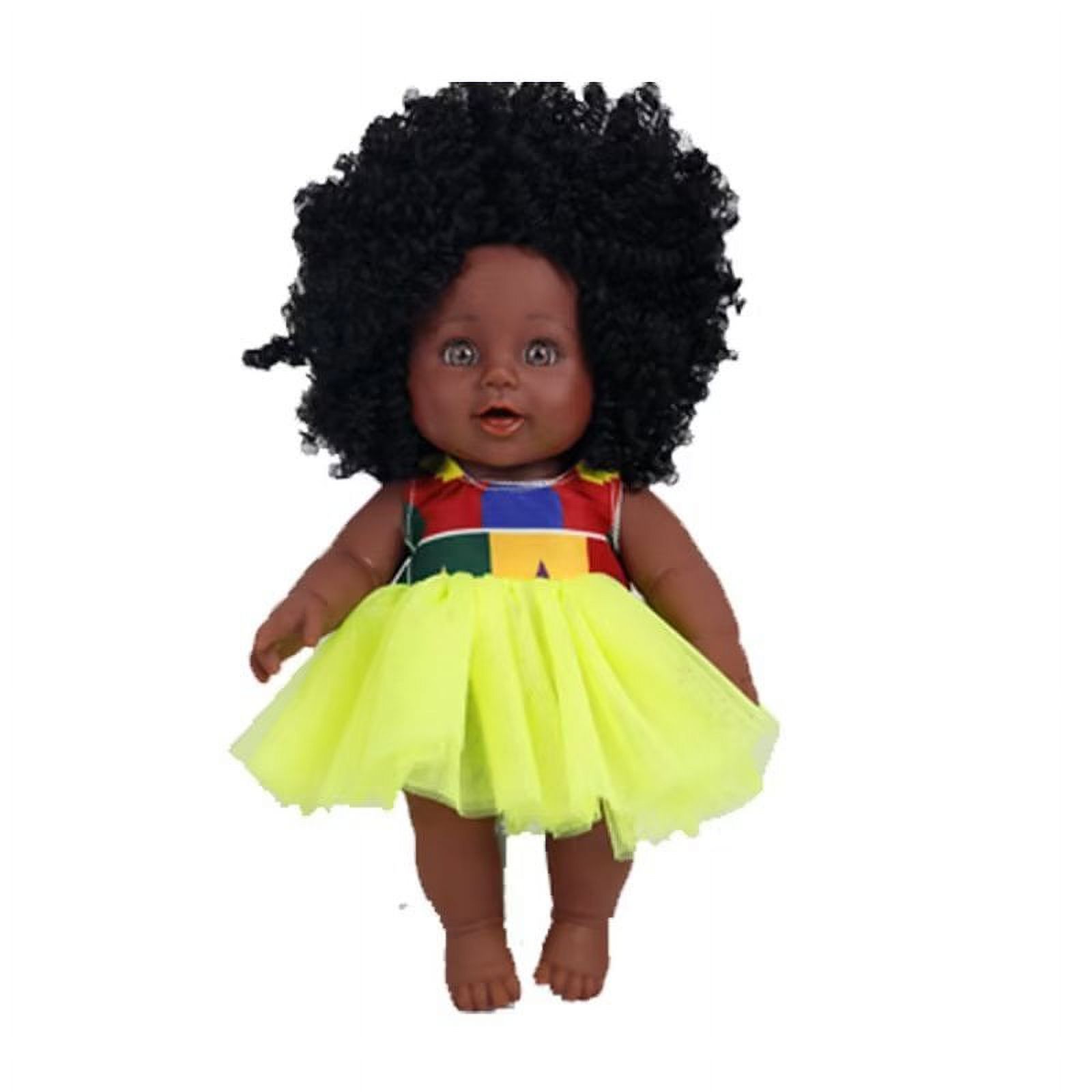 A-Waroom Black Girls Dolls 12 in African American Baby Doll with Dress for Kids Fashion Play ...