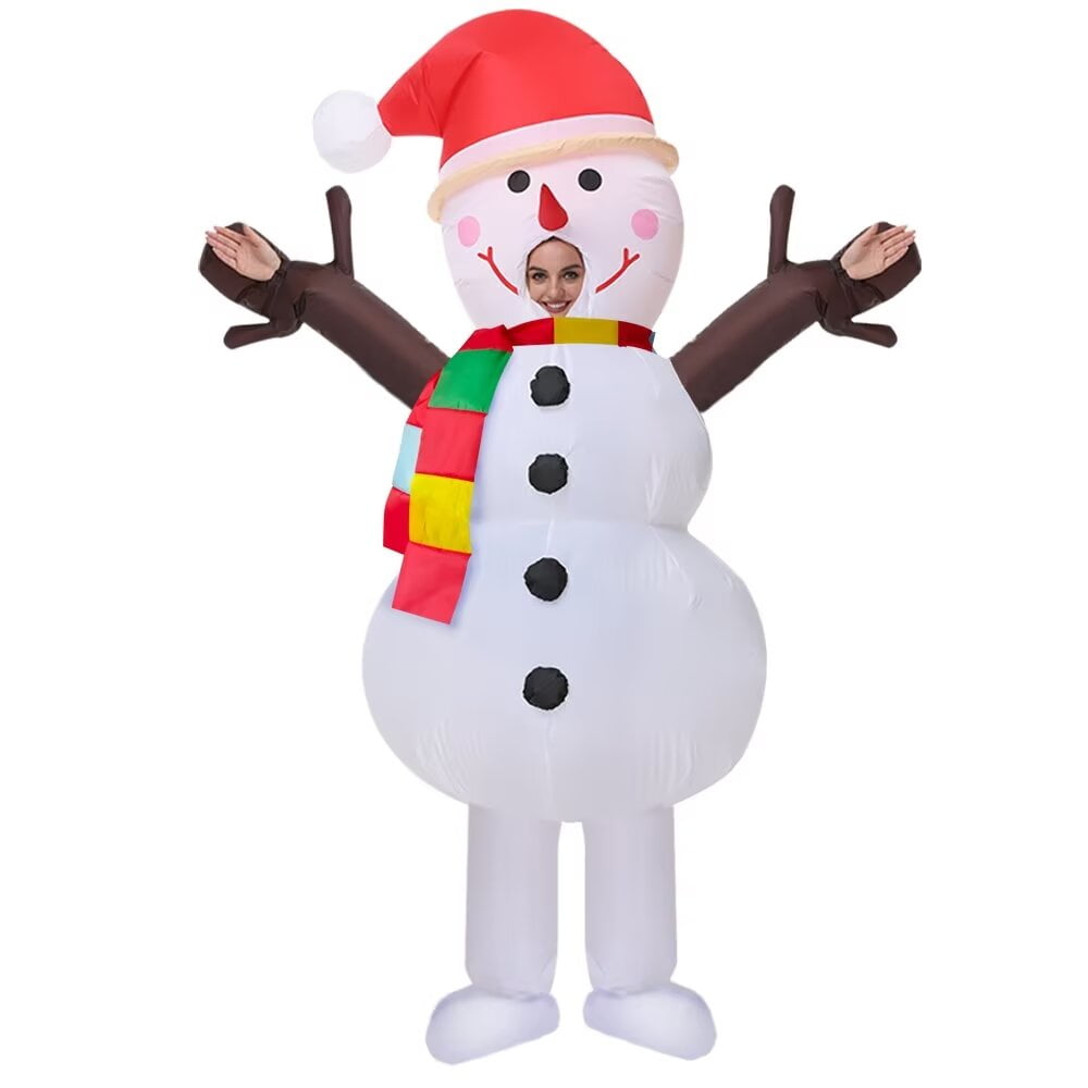 A-Waroom Inflatable Christmas Tree Branch Snowman Clothes for Adult ...