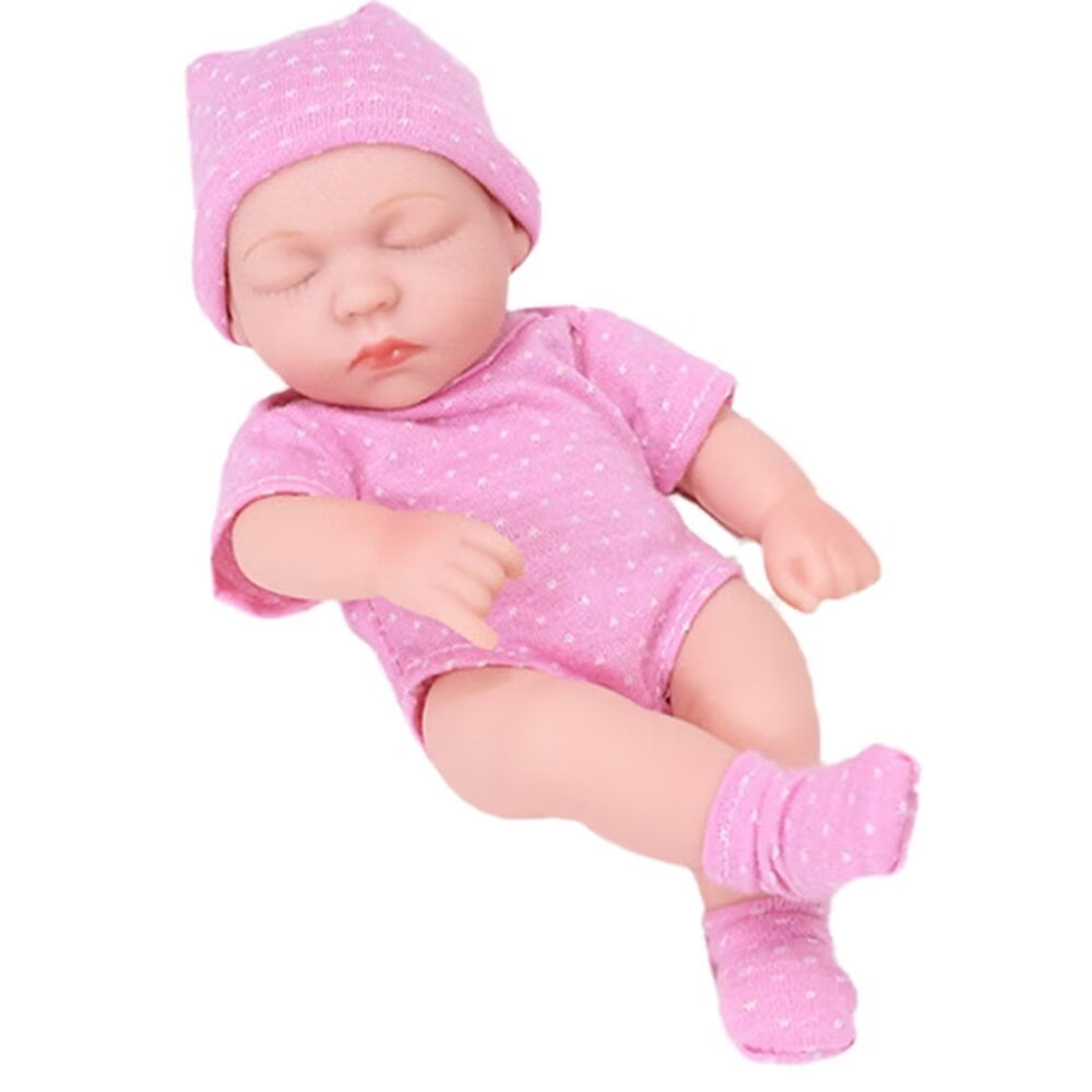 A-Waroom Realistic Newborn Baby Dolls,MINI Real Life Sleeping Baby Dolls, 7 Inch Soft Reborn ...