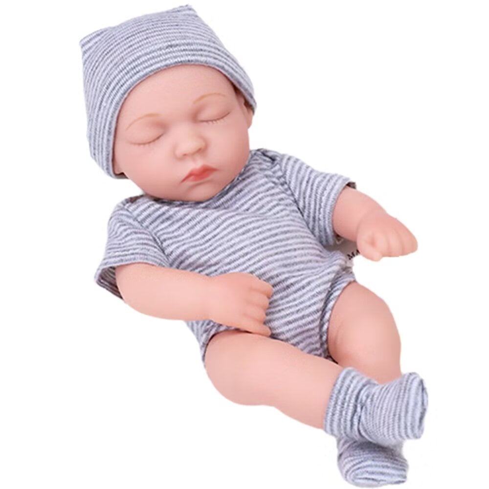 A-Waroom Realistic Newborn Baby Dolls,MINI Real Life Sleeping Baby Dolls, 7 Inch Soft Reborn ...