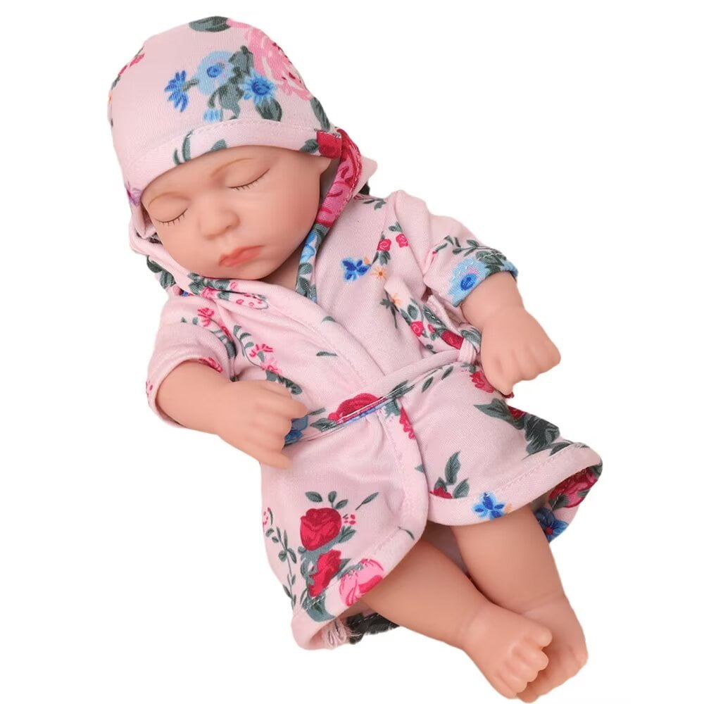 A-Waroom Realistic Newborn Baby Dolls,MINI Real Life Sleeping Baby Dolls, 7 Inch Soft Reborn ...