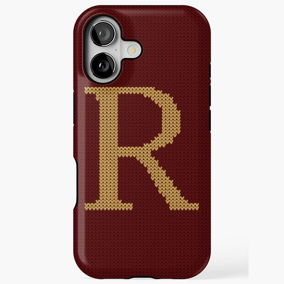 A Weasley Sweater Letter R Protective Case for iPhone 11 12 13 14 15 16 ...