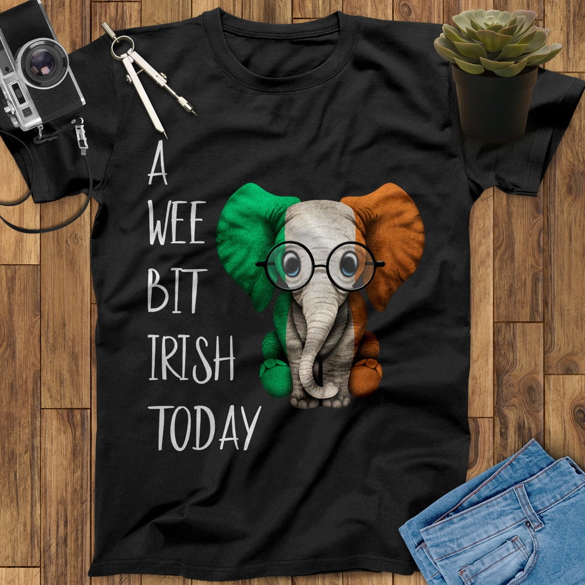 A Wee Bit Irish Today Elephant Irish Shirts, St Patricks Day, Irish ...
