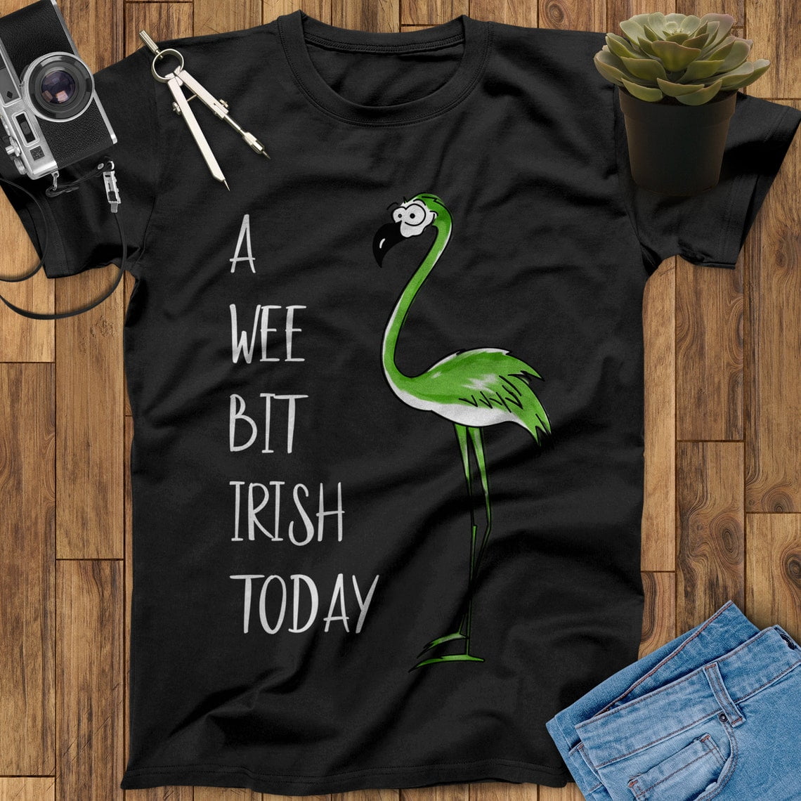 A Wee Bit Irish Today Flamingo Irish Shirts, St Patricks Day, Irish ...