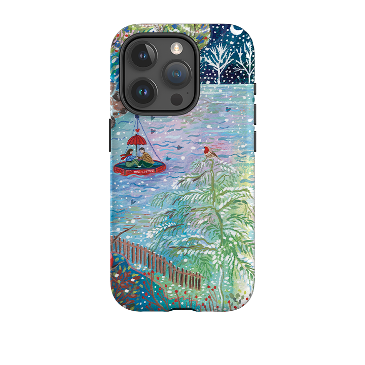 A Wee Winter Harbour by Emma Phone Case for iPhone 16 15 14 13 12 11 ...