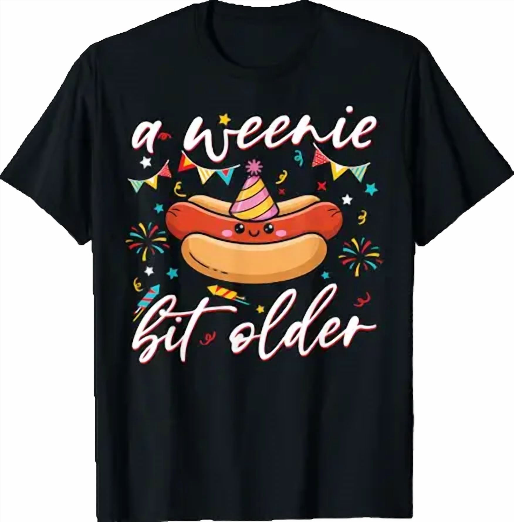 A Weenie Bit Older Cute Hot Dog Birthday Party T-Shirt - Walmart.com
