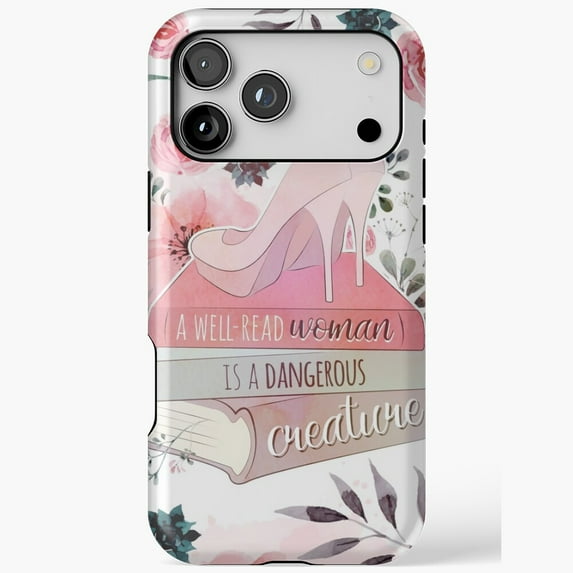 A Well Read Woman Book Lover Art iPhone Case 17 to 11 Pro Max - Walmart.com