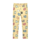 A Well-behaved Cat Printed Leggings Yoga Pants for in 4t to 10t ...