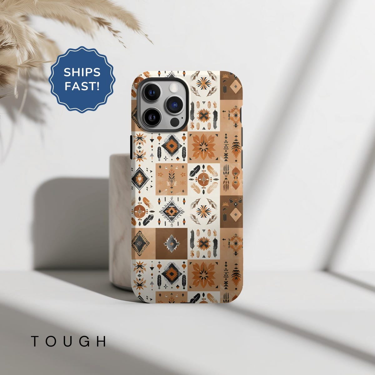 A Western Collage Phone Case with a Cowgirl and Cowboy Design with ...