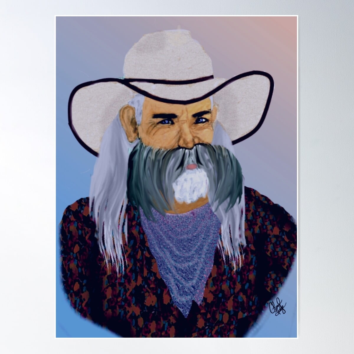 A Western Original Poster Wall Art, Modern Wall Decor For Living Room ...