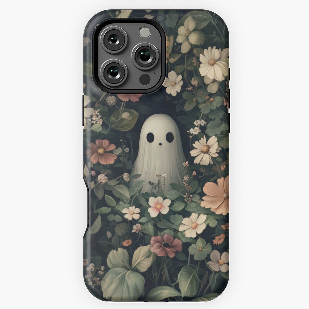 A Whimsical Ghost Surrounded Phone Case for iPhone 16 15 14 13 12 11 ...