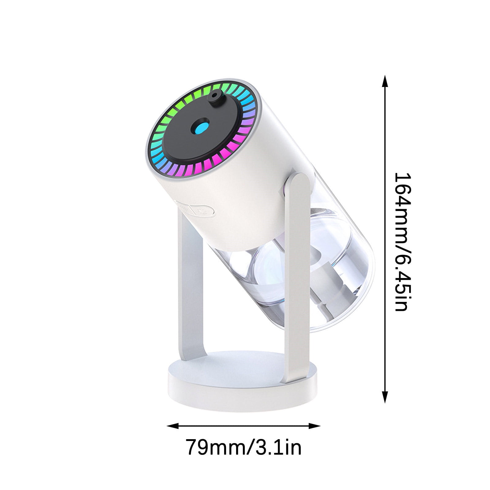 A White 2 In 1 Humidifier & Star Projector Night Light With Color ...