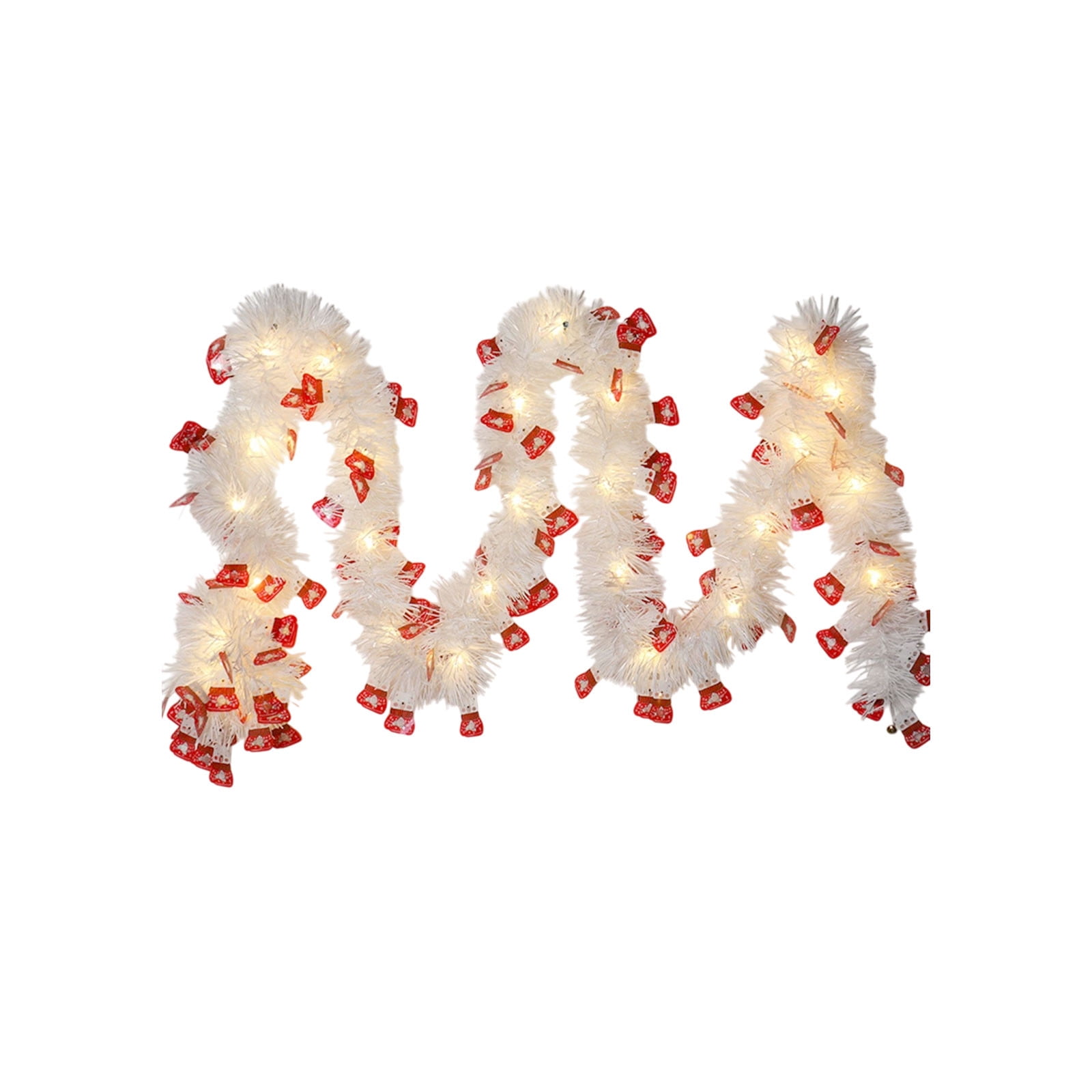 A White Christmas Light Strip With Bear Design 118 Inch Length Warm ...