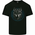A Wolf In Viking Symbols Text Valhalla T-Shirt - Walmart.com