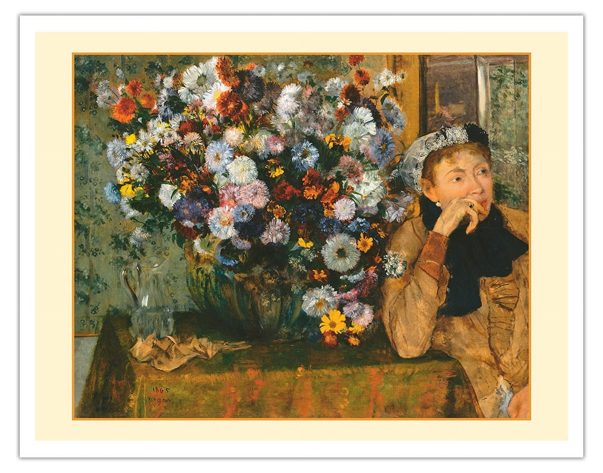 A Woman Seated beside a Vase of Flowers (Madame Paul Valpinçon) - From ...