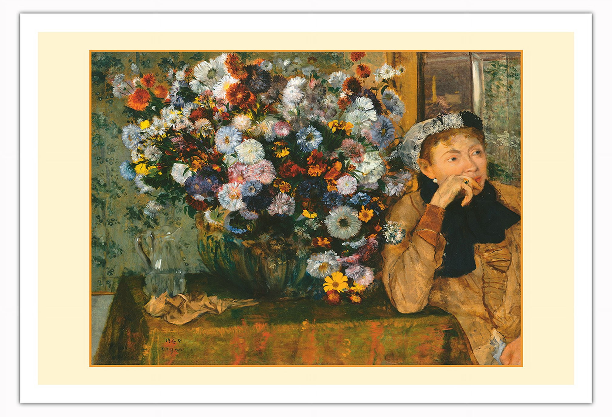 A Woman Seated beside a Vase of Flowers (Madame Paul Valpinçon) - From ...