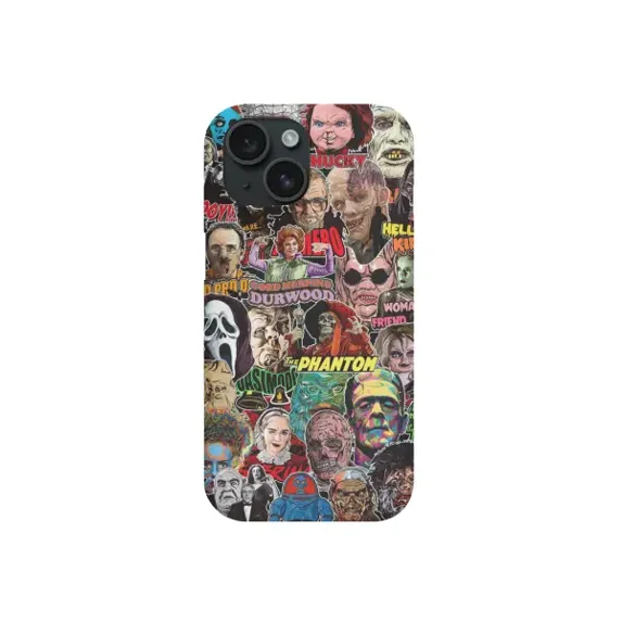 A Wonderful World of Horror Spooky Phone Case for iPhone 16 15 14 13 12 ...
