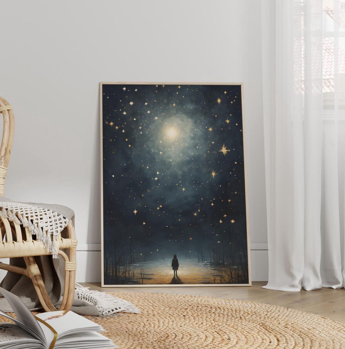 A Wondering on Starry Night Celestial Room Aesthetic Gothic Dark ...