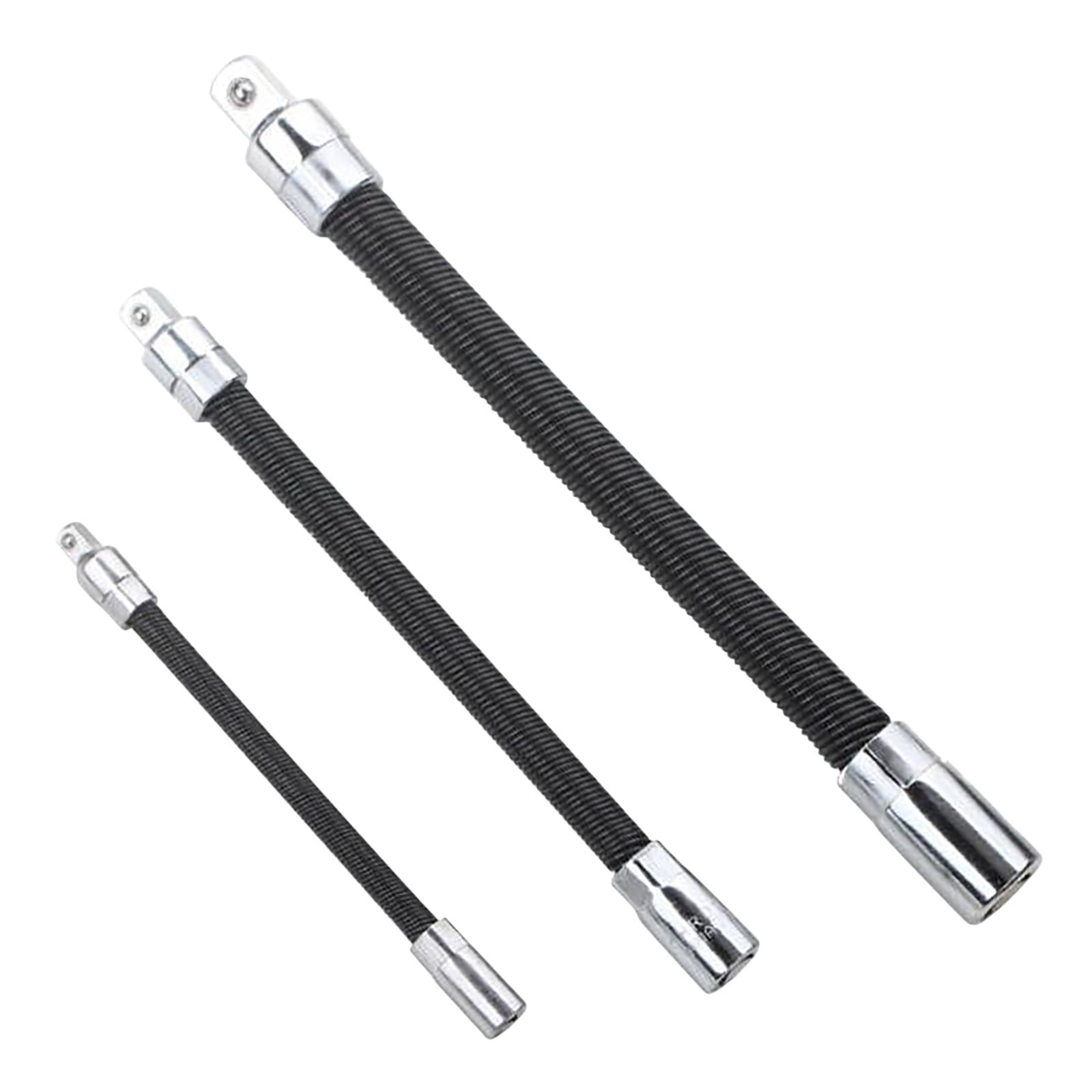 A Wrench Sleeve Extension Rod Elastic Hose Flexible Connector 3 Piece ...