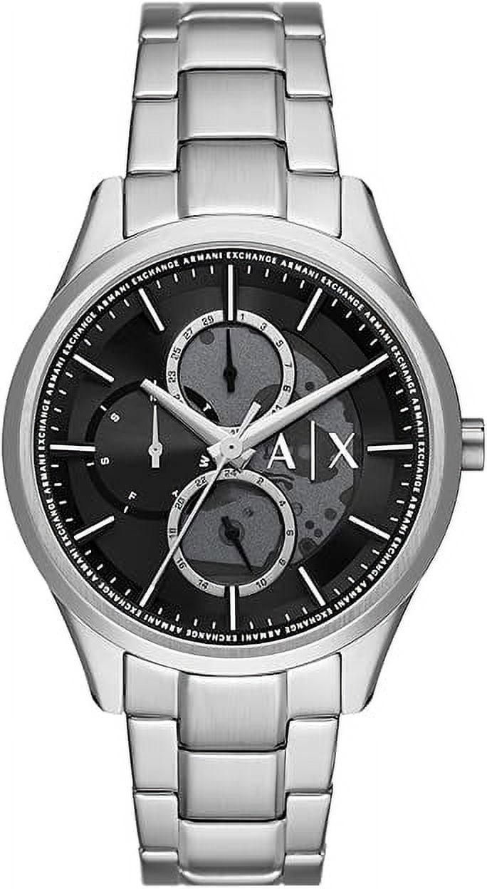 A|X Armani Exchange Men's Multifunction Silver Tone Stainless Steel Bracelet Watch (Model ...
