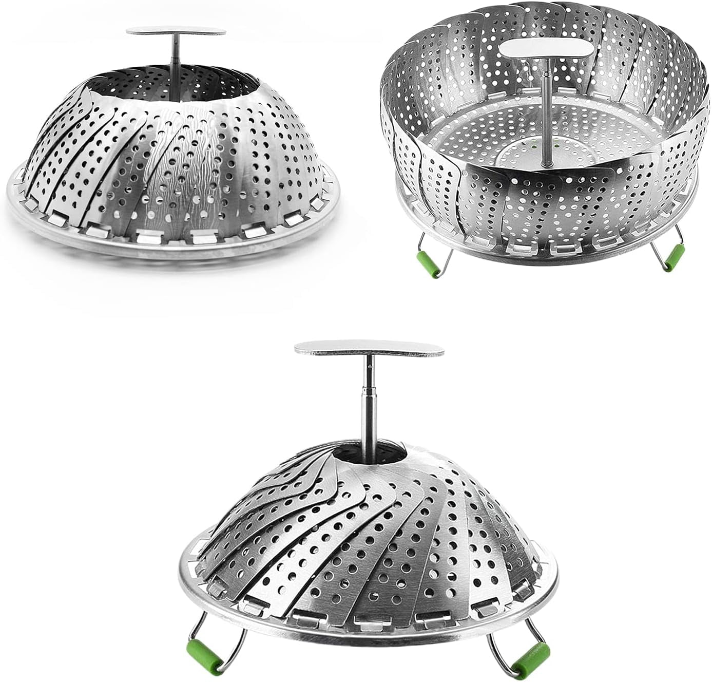 A-XINTONG Stainless Steel Vegetable Steamer Basket, Multi-functional ...