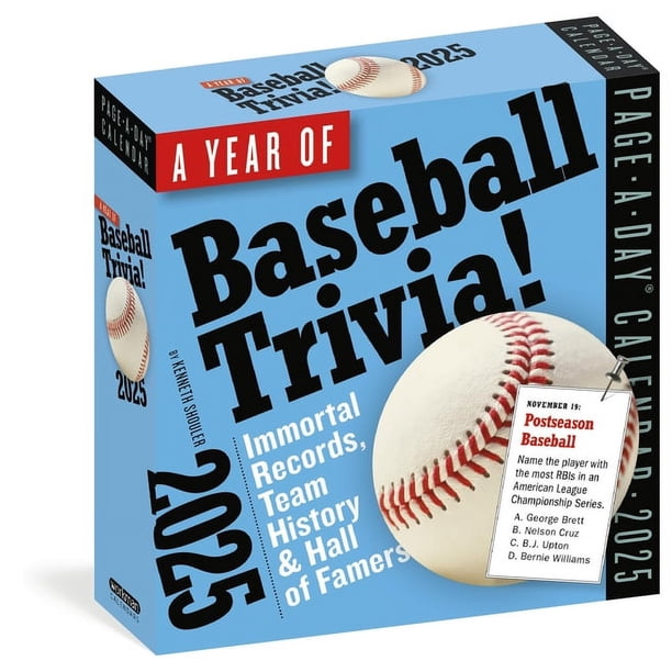 A Year of Baseball Trivia Page-A-Day® Calendar 2025 : Immortal Records ...