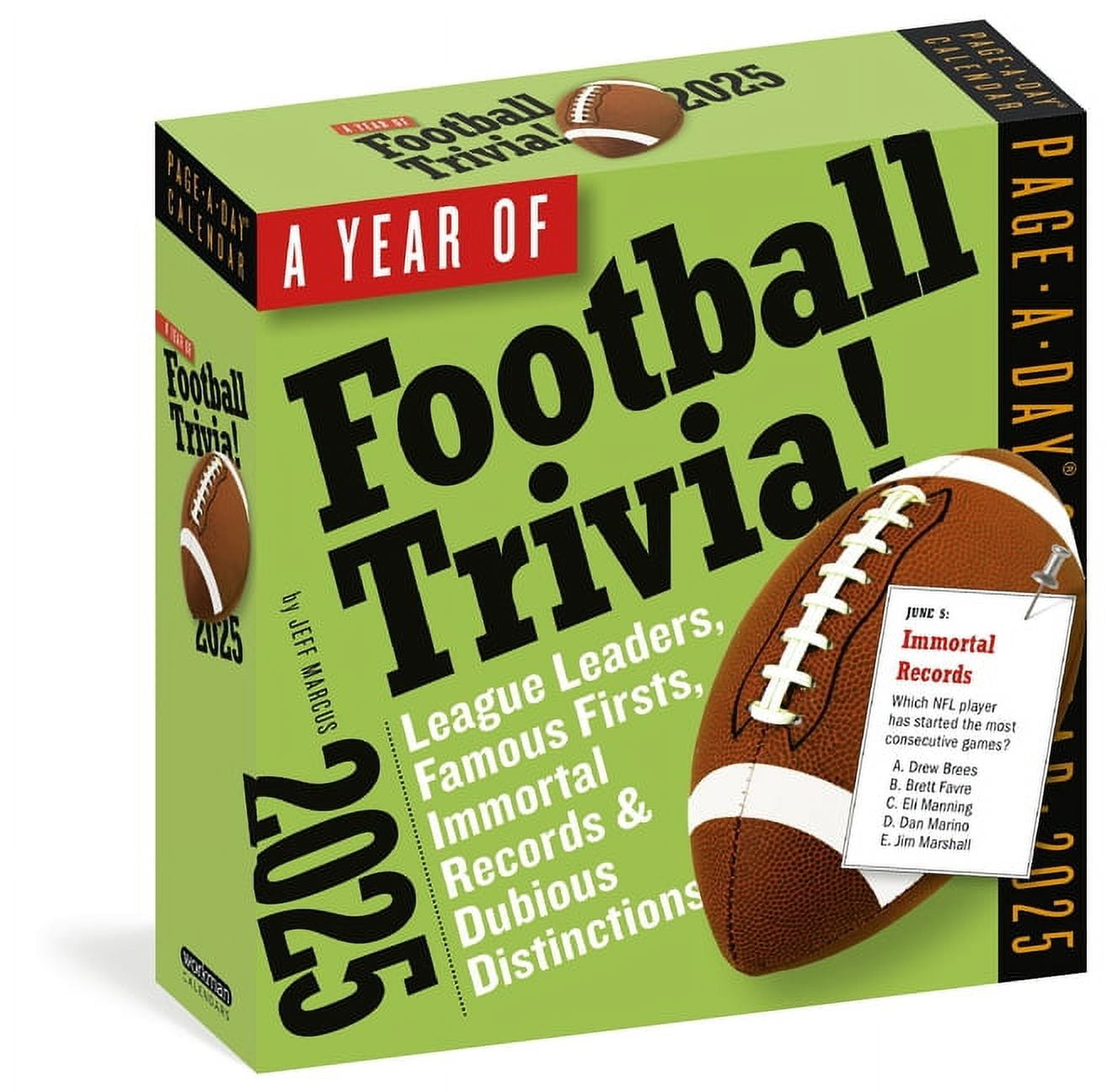 A Year of Football Trivia! Page-A-Day® Calendar 2025 : League Leaders ...