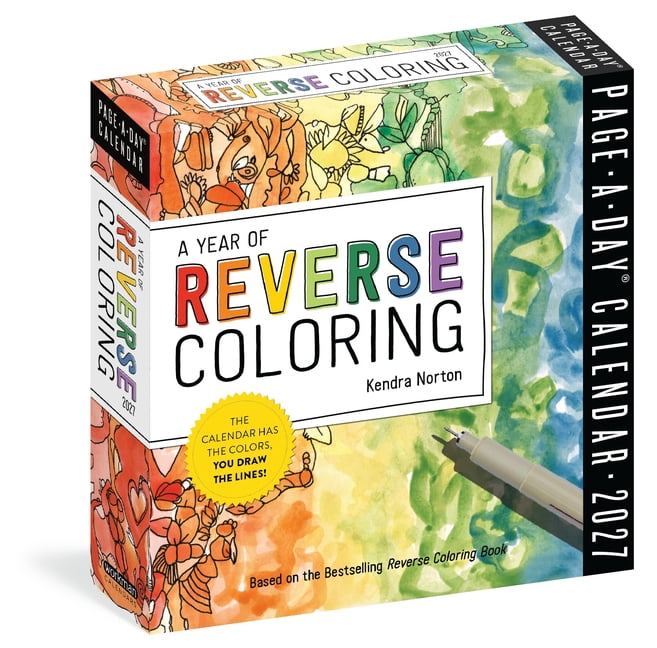 A Year of Reverse Coloring Page-A-Day(r) Calendar 2027: The Calendar ...