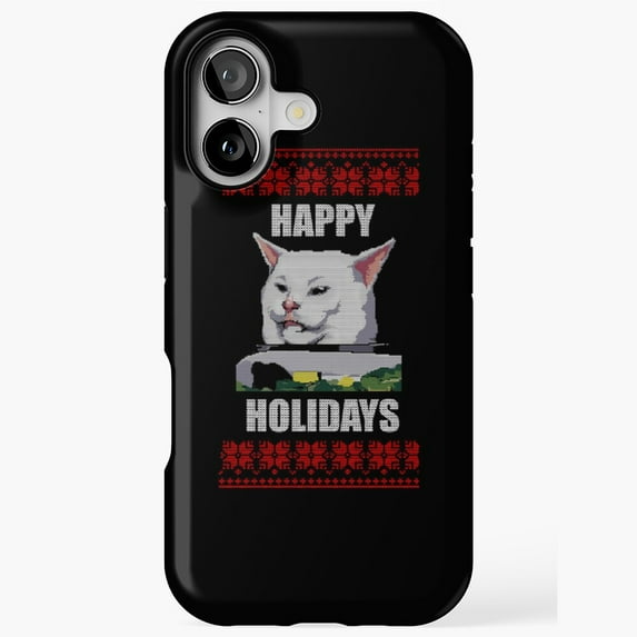 A Yelling At Cat Meme Vibe Protective Case for iPhone 11 12 13 14 15 16 ...