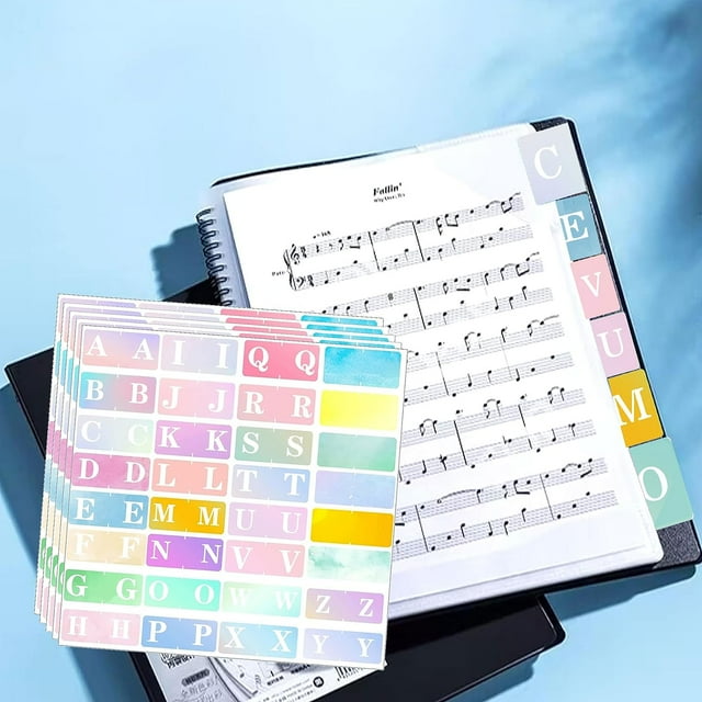A-Z Alphabet Index Stickers, Letter Tab File Folder Labels, A-Z Divider ...