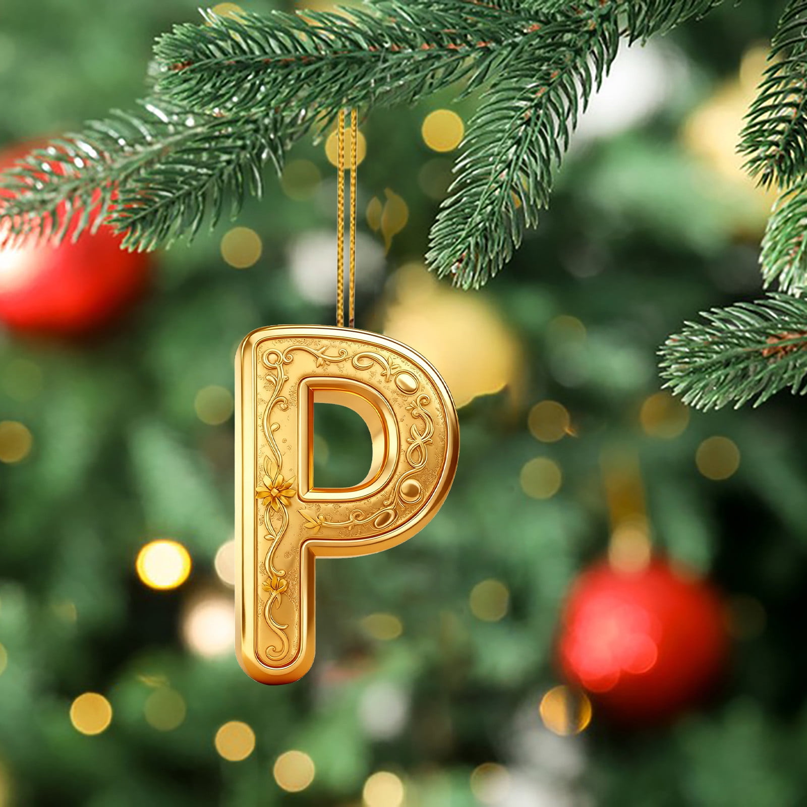 A-Z Alphabet Series 2D Acrylic Pendant Decorations, Versatile Ornaments ...