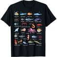 A Z Ocean Life Exploration Sea Creatures Alphabet T Shirt - Walmart.com