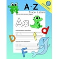 A-Z Trace Letters: A-Z Animal Coloring Book For Kids (Paperback ...