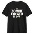 A Zombie Chewed It Off Vintage Graphic Tee for Men and Women, Humorous ...
