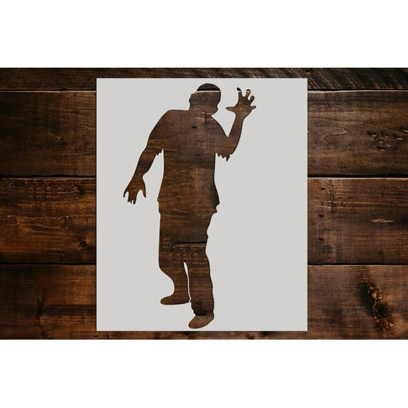 A Zombie Stencil - Art and Wall Stencil (36"x60") - Walmart.com