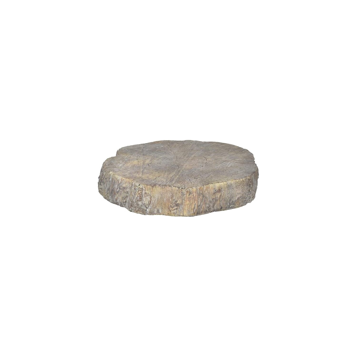 A and B Home A&B Home Grey Faux Wood Round Base Accent - Walmart.com