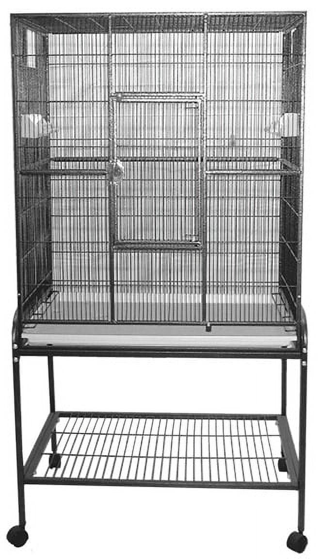 A and E Cage Co. 32"x21" Double Stack Flight Cage - Black - Walmart.com