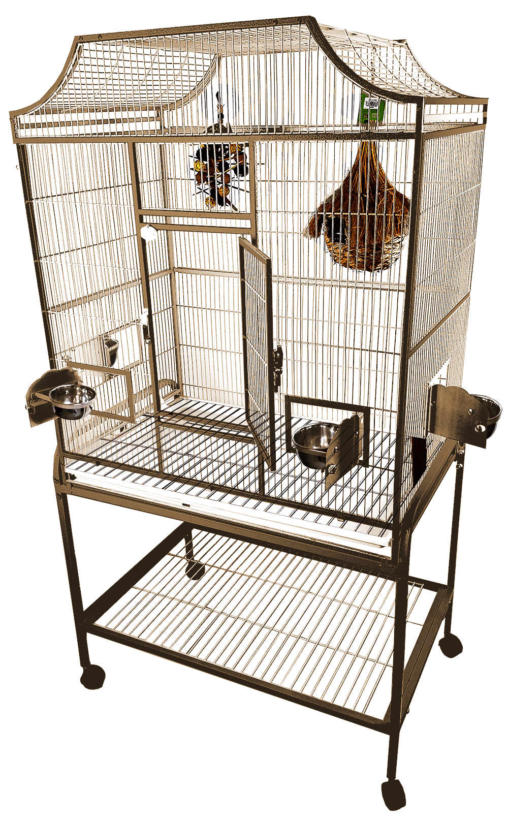 A and E Cage Co. Large Elegant Style Flight Bird Cage with Removable ...