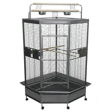 A and E Cage Co. Extra-Large Corner Cage - Platinum - Walmart.com