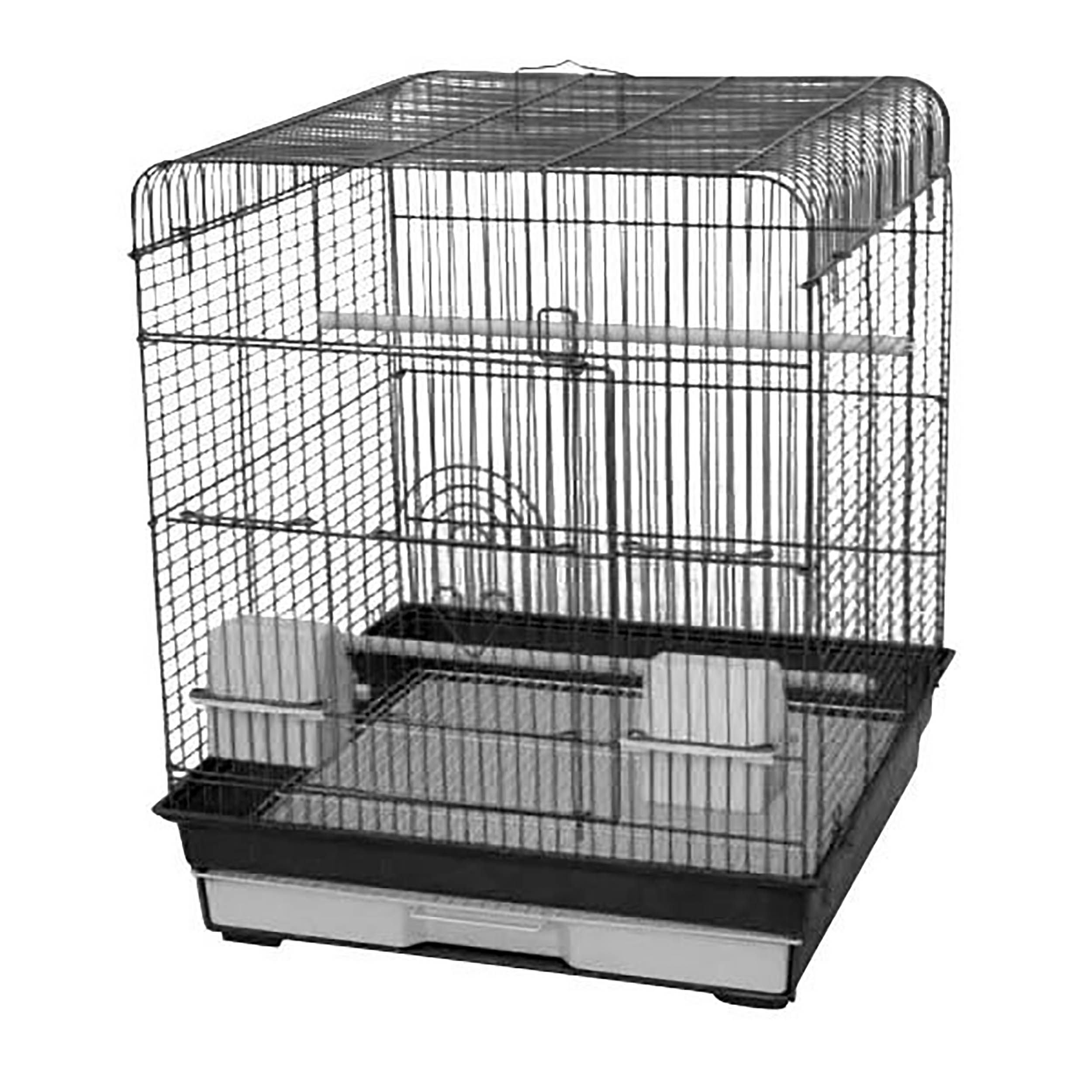 A and E Cage Co. Flat Top Bird Cage-Black-19 x 19 in. - Walmart.com