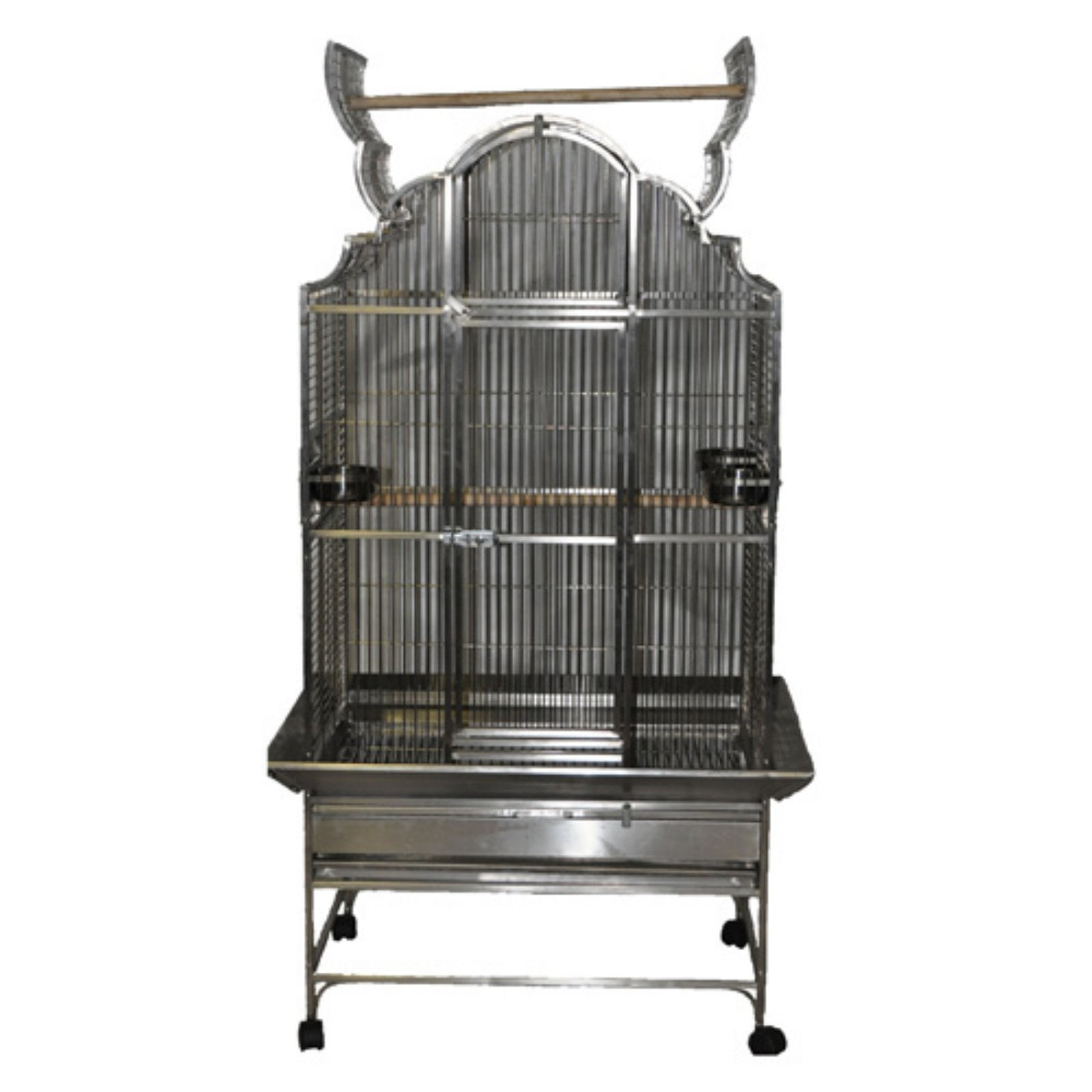 36"x28" Opening Victorian Top Cage in Stainless Steel-Material ...