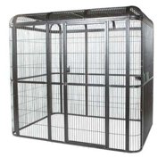 A and E Cage Co. 32"x21" Double Stack Flight Cage - White - Walmart.com