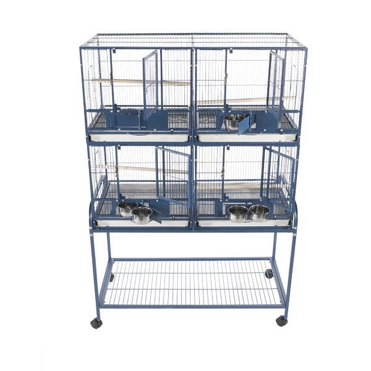 A and E Cage Co. Weston Double Stack Cage - Platinum - Walmart.com