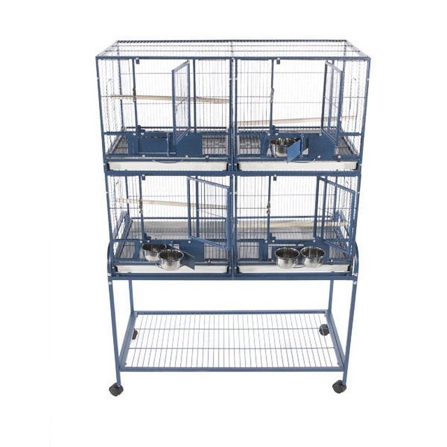 A and E Cage Co. Weston Double Stack Cage - Platinum - Walmart.com