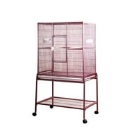 A and E Cage Co. 32"x21" Double Stack Flight Cage - White - Walmart.com